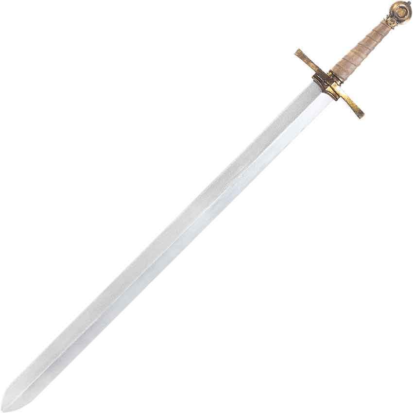Templar's LARP Sword with Leather Grip - Normal