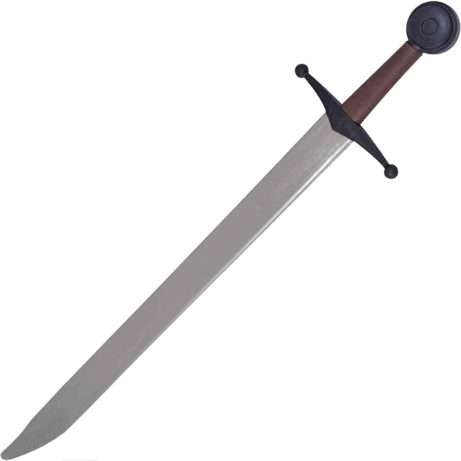 Synthetic Falchion Sparring Sword Silver Blade